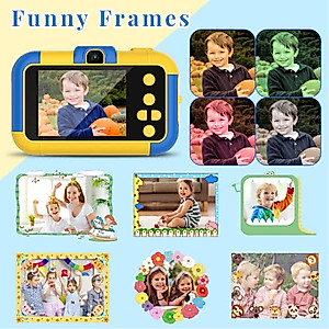 Kids Camera for Boys and Girls Age 3-10 Years Old Cameras for Kids with 32GB SD Card 1080P HD Digital Video Cameras for Kids Birthday Electronic Toys Gifts for Toddlers