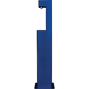 Global Industrial Outdoor Pedestal Bottle Filling Station, Blue Powder Coat