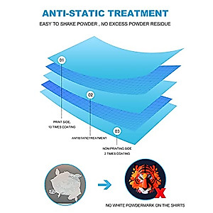 Carbcolords DTF Transfer Film-A4(8.3" x 11.7") 30 Sheets PET Clear PreTreat Sheets-Heat Transfer Paper for DYI Direct on T-Shirts Textile