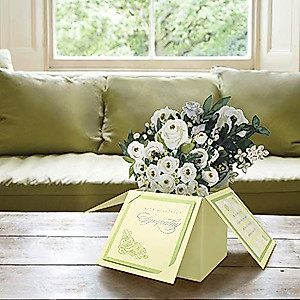 Oritouchpop Sympathy Pop Up Box Card, Healing Floral Pop Up Card for Religious Sympathy, Condolence, Get Well Soon Card, Funeral, Bereavement, Memorial