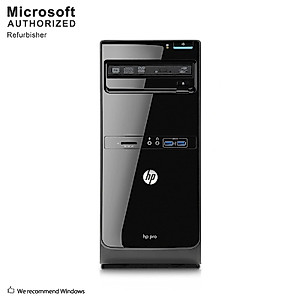 HP Pro 3405 Tower Desktop Business PC, AMD Series A4 3420 2.8GHz, 8G DDR3, 2T, WiFi, BT 4.0, DVD, Windows 10 64-Multi-Language Support English/Spanish/French (Renewed)