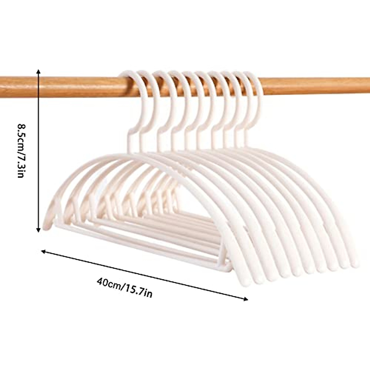 xiaoguozi Clothes Hanger,Hangers Space Saving Lightweight & Non Slip No Shoulder Bump Suit Hangers for Coat, Sweater, Jackets, Shirts, White