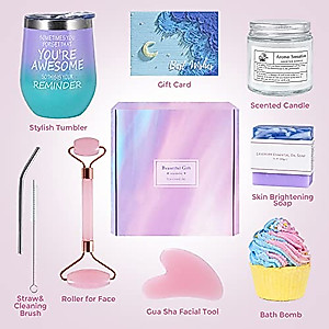 Dardeor Birthday Gifts for Women, Relaxation Spa Gift Baskets, Unique Gift Ideas for Women, Christmas Gift for Mom Sister Best Friend Wife, Coworker Teacher Gifts for Women, Thank You Gifts (Gradient)