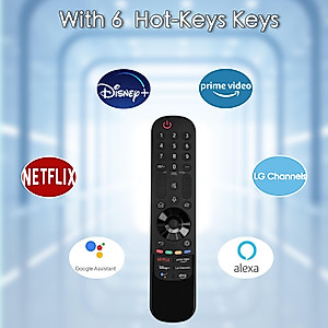 Replacement Magic LG Remote Control for Smart TV,LG Smart TV Remote with Voice and Pointer Function,Compatible for 2022-2018 LG Smart TVs,OLED,QNED,NANOCell,4K,8K etc.