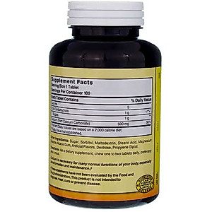 Nature's Blend Calcium Chewable Bavarian Cream 500 mg 100 Tabs