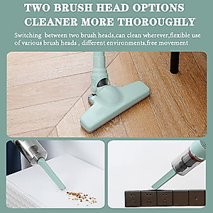 KEROMEE Cordless Vacuum Cleaner, Handheld Stick Mini Lightweight 2-in-1 Vacuum for Pet Hair Hardwood Floor Cat Litter Carpet Home Cleaning