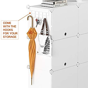 HOMIDEC Shoe Rack, 6 Tier Shoe Storage Cabinet 24 Pair Plastic Shoe Shelves Organizer for Closet Hallway Bedroom Entryway