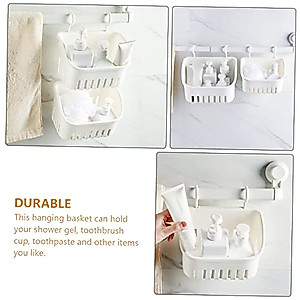 BESPORTBLE Hanging Storage Basket Toy Baskets Tub Organizer for Bathtub Bath Toy Storage Basket Shower Head Bathroom Organizer Bathroom Pantry Holder Shower Supply Hanging Shower Basket