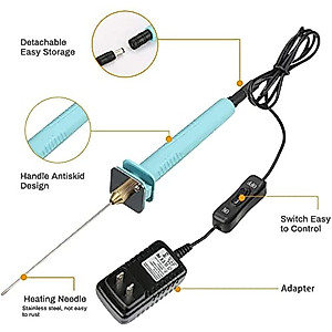 Electric Hot Knife Foam Cutter, Vickes Cutting Hot Pen Hot Wire Cutter 15W Electric Foam Cutting Machine Pen 10CM Styrofoam Cutter Heat Cutting Tool Kit