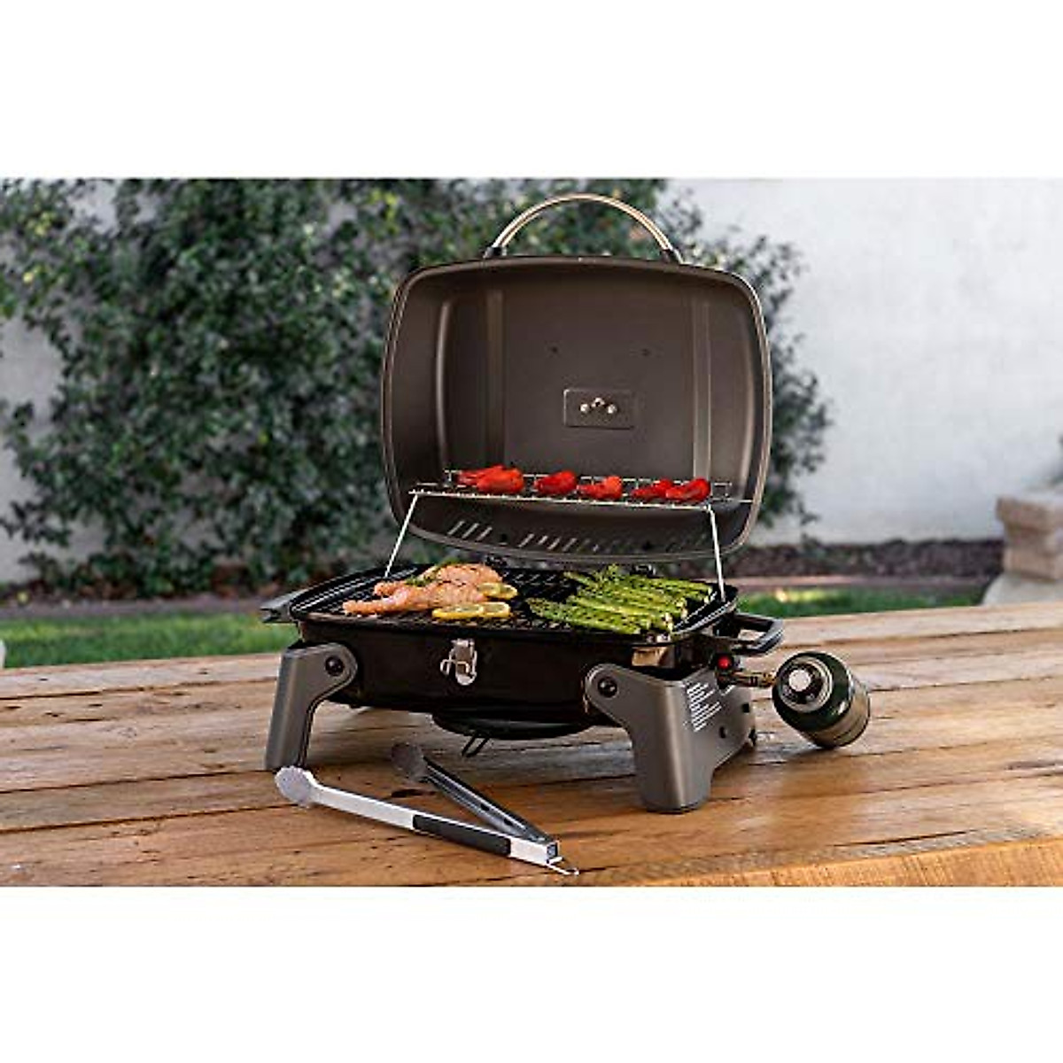 Nexgrill 1-Burner Portable Propane Gas Table Top Grill in Black