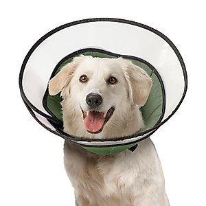 Soft Dog Cone Collar for Large Medium Dogs, Dog Cones for Dogs After Surgery, Adjustable Dog Recovery Collar, Lightweight E-Collars for Dogs, Elizabethan Collar (XL)