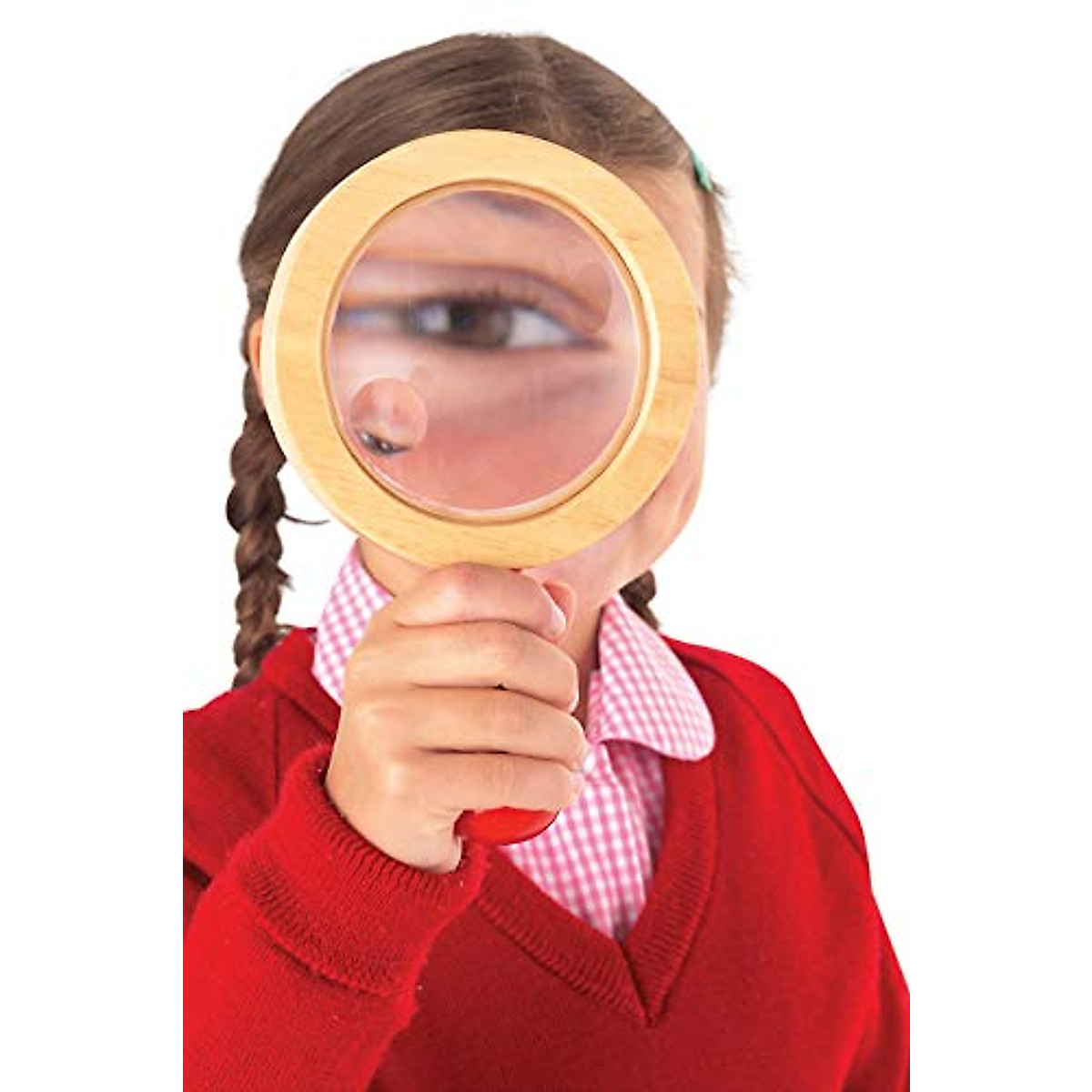 TickiT-72225 Wooden Hand Lens - Magnifying Lens for Toddlers & Children - Wooden Magnifier