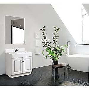 Design House 597153 Wyndham Unassembled Bathroom Vanity Cabinet Without Top, 30 x 21/2 Door, White