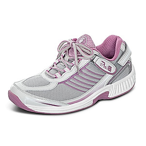 Orthofeet Women's Orthopedic Fuchsia Verve Tie-Less Sneakers, Size 12 Wide