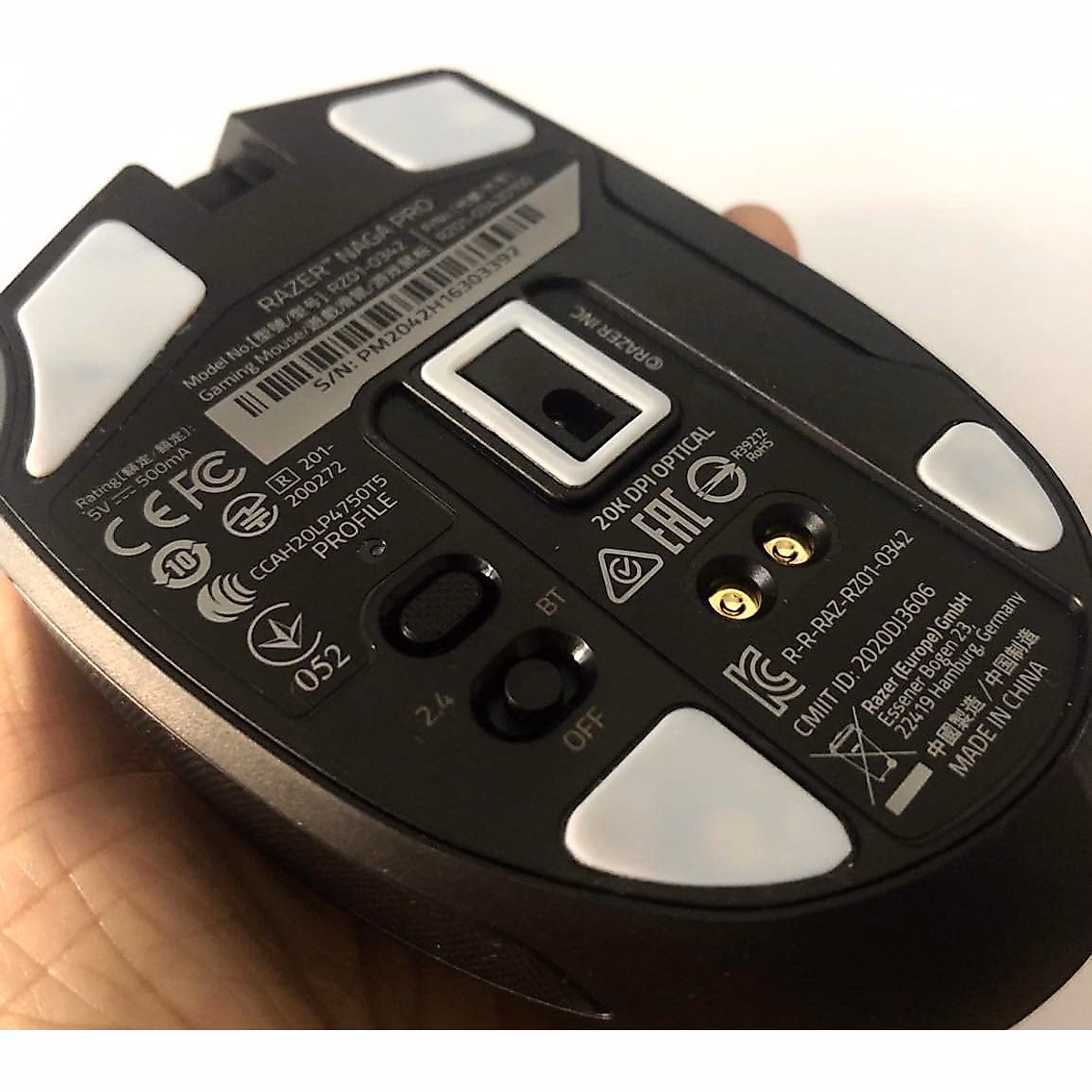 Mouse Feet Pads Skates for Razer Naga Pro Wireless Gaming Mouse (Pack of 2)