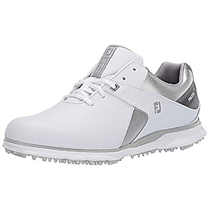 FootJoy Women's Pro|SL Previous Season Style Golf Shoes White/Silver/Grey, 5 M US