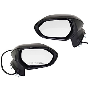 Kool Vue Driver & Passenger Side Power Heated Mirrors for Toyota Camry 2018-2022 With Signal Light; Without Blind Spot Light Paintable Models w/o Side View Camera, North America Built