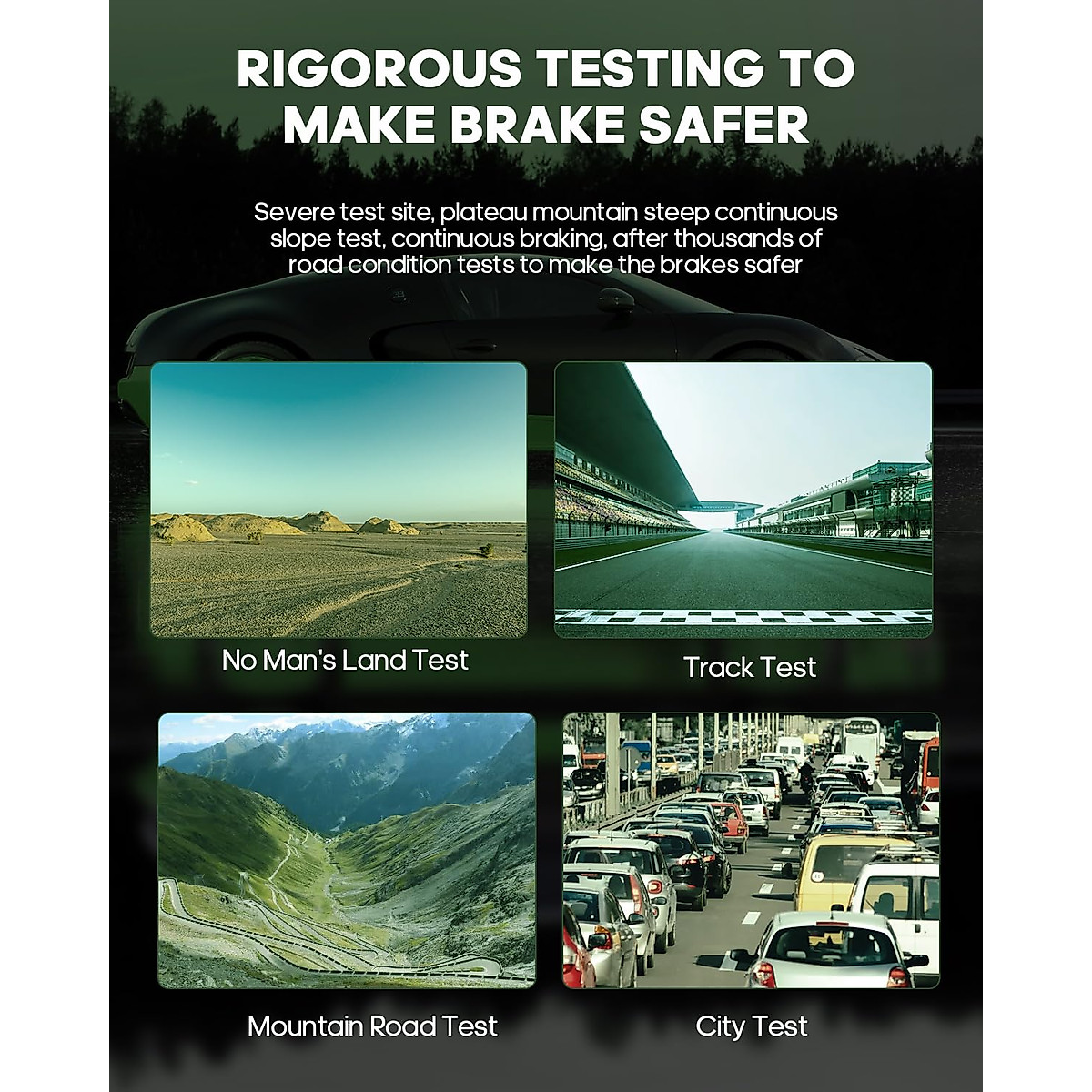Ceramic Brake Pads Kits,SCITOO 8pcs Brakes Pads Set fit for 2004-2008 for Ford for F-150,2006-2008 for Lincoln Mark LT