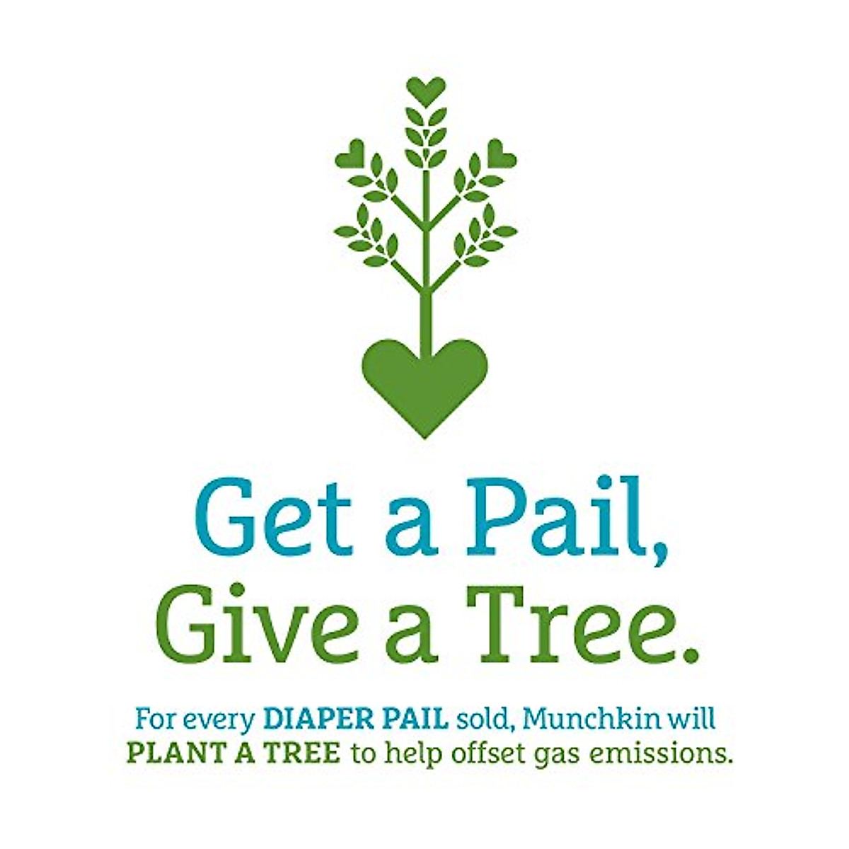 Munchkin Step Diaper Pail Powered by Arm & Hammer, #1 in Odor Control, Award-Winning, Includes 1 Refill Ring and 1 Snap, Seal & toss Bag