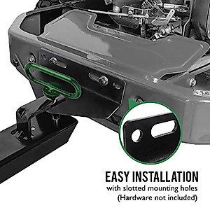 Universal Zero Turn Mower Trailer Hitch - Heavy Duty 3/16'' Thick and Rugged Steel - 3/4'' Trailer Hitch Mount -