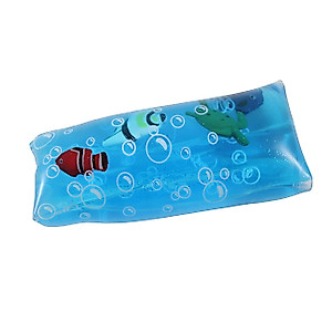 Curious Minds Busy Bags 1 Jumbo Sea Life Animal Water Filled Tube Snake Stress Toy - Squishy Wiggler Sensory Fidget Ball