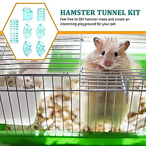 Hamster Bed Hamster Tubes Set, Hamster Tunnel Hamster Tubes and Tunnels Hamster cage Tubes Hamster Tunnels for Small Animal Hideout