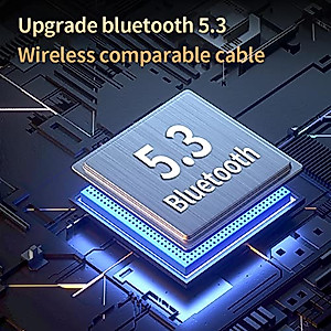 Bluetooth 5.3 Wireless Noise Cancelling Earbuds, Waterproof in-Ear Headphone Built-in Microphone, Premium Binaural Stereo Hd Sound Headset for Sports and Office… (G)