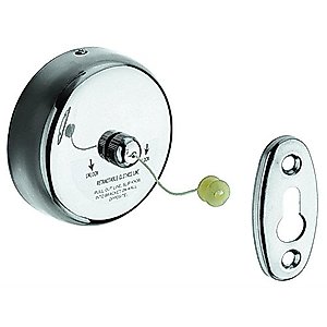 Croydex 536183 Britannia Wall Mounted Adjustable Stainless Steel Rope String Retractable Clothes Line, 8 Feet, Chrome