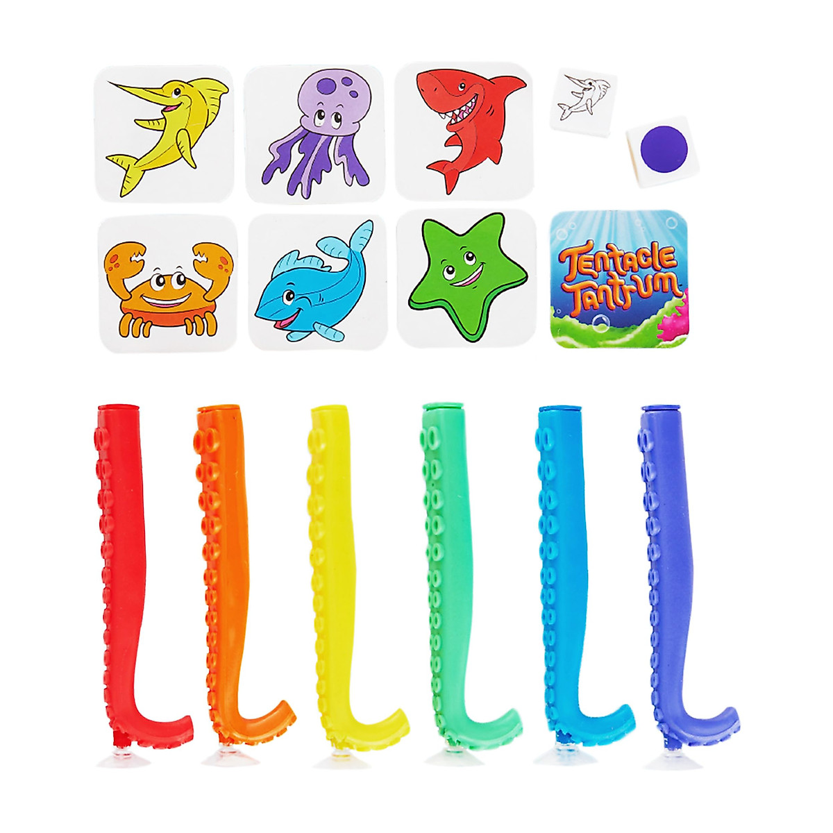 Continuum Games Tentacle Tantrum Fast-Paced Octopus Game of Matches and Squiddy Snatches | 2-6 Players, 20-Minute Play Time, Ages 3 and Up | Family Games for Kids and Adults