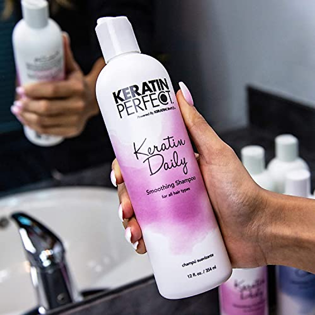 Keratin Perfect Keratin Daily Smoothing Shampoo- 12oz