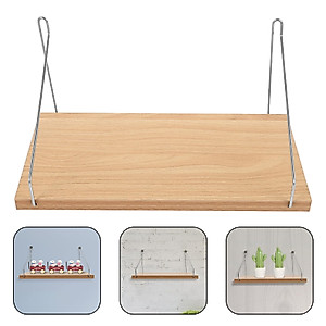 HOOTNEE Wall Shelf Storage Shelves Small Floating Shelves Wall Floating Shelf Floating Shelves Kitchen Closet Rod Support Floating Shelves for Wall Decor Organizer Shelf Wall Shelves