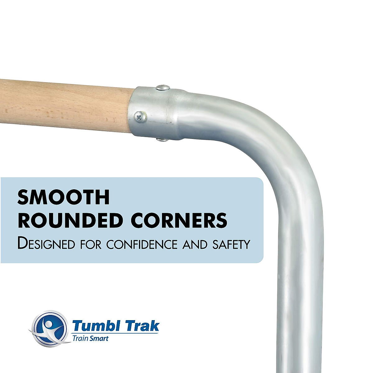 Tumbl Trak Jr. Bar PRO Adjustable Height Horizontal Gymnastics Kip Bar for The Gym for Home, Blue