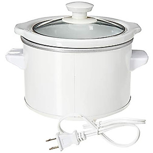 Brentwood Slow Cooker, 1.5 Quart, White