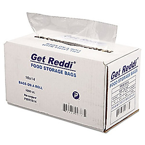 Inteplast Group Pbr1014 Get Reddi Utility Bag, 10 X 14, .75Mil, Clear, 1000/Carton