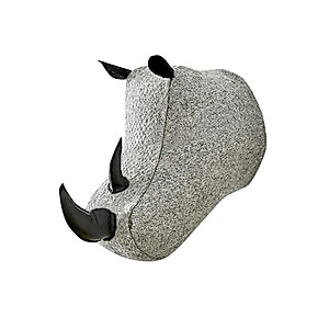 soarflight Animal Heads Wall Hanging Decor for Kids Room Elephant Deer Cow Dog 3D Head Wall Mount Decor Child Room Kindergarten Wall Hanging Mounted for Children Room Nursery Room Decoration Cool