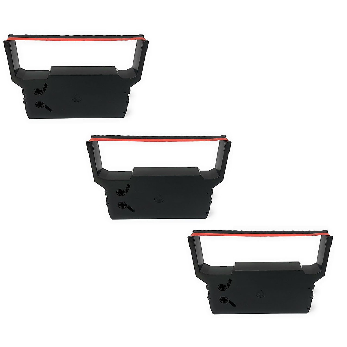 MARS POS Ribbons Compatible with Citizen DP600 IR61BR Ribbon (Red Black, 3 Pack)