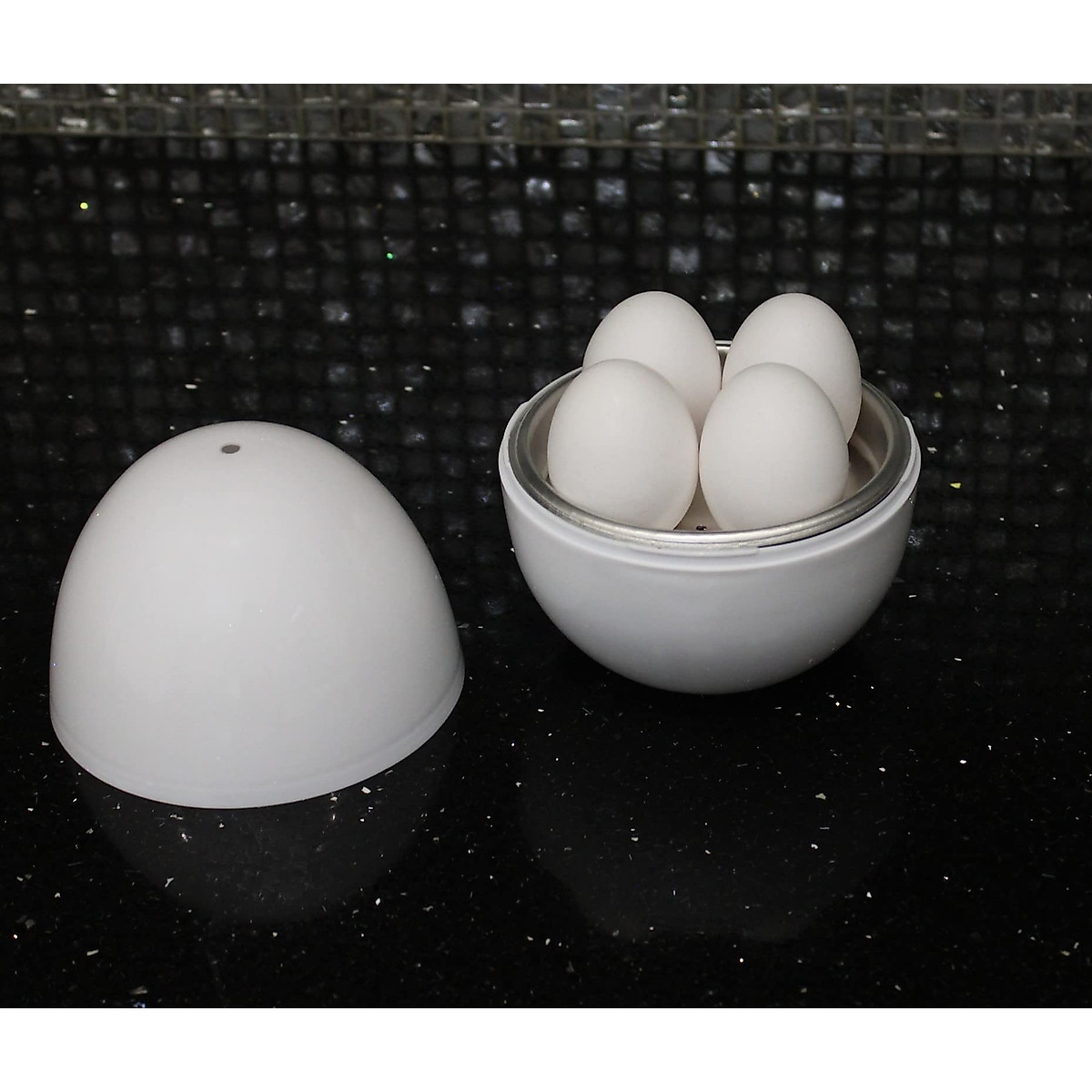 Microwave Egg Boiler Cooker Hard or Soft Boiled Eggs BPA Free Cook Up To 4 Eggs In Minutes Food-Grade
