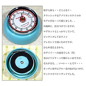 Dulton 100-189IV Kitchen Timer with Magnet, Ivory, Steel, Analog, Retro, Diameter 2.8 inches (70 mm), Depth 1.2 inches (30 mm)