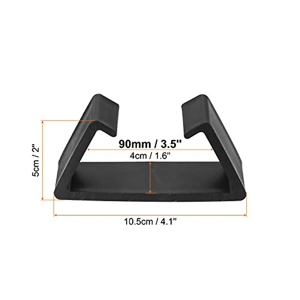 PATIKIL Patio Furniture Clips, 8 Pack Sofa Clamps Fixed Buckle Wicker Rattan Chair Fasteners for Outdoor, Black