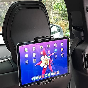 SmartProduct Car Tablet Holder compatible for Volvo XC90 XC60 V90 V60 S90 S60 (model 2017 or newer), Back Seat Headrest Mount compatible with all iPad Pro Air Mini, Galaxy Tabs, 4.7-12.9" Tablets