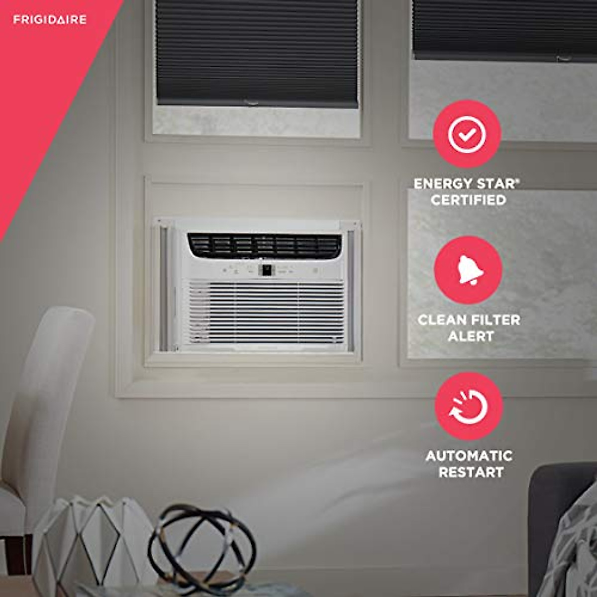 Frigidaire FHWW103WBE Smart Window Air Conditioner with Wi-Fi Control, White