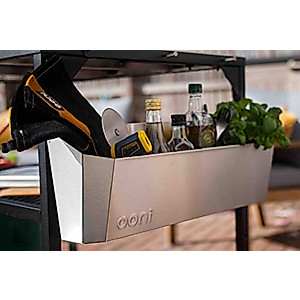 ooni Utility Box Medium – Durable Stainless Steel Utility Box - Fits onto Medium Modular Table or Used as Standalone Outdoor Kitchen Storage – Sleek Outdoor Kitchen Storage Solution
