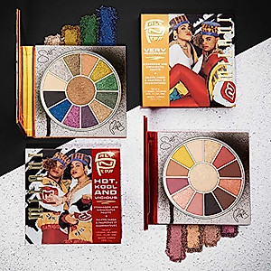 Salt-N-Pepa Hot, Kool And Vicious Eyeshadow and Highlighter Palette - Eyeshadow Palette and Highlighter Makeup - 12 Colors Highly Pigmented Matte Shimmer Eye Shadow Makeup Palette Kit