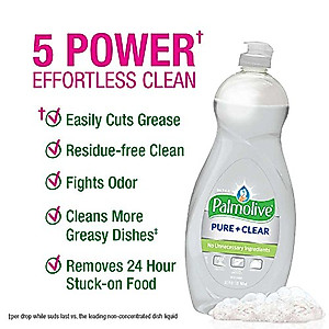 Palmolive Ultra Liquid Dish Soap, Pure and Clear - 56 Fluid Ounce