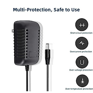 Qjin Baby Swing Power Cord, Replacement Adapter for Fisher Price, Ingenuity and Others 6V DC Baby Swing, 6.5 Feet