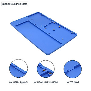Geekworm for Raspberry Pi 5/4B/3B+/3B RAB Holder Platform Breadboard Holder Base/ABS Case/Education Platform Compatible with Arduino Uno R4/R3/UNO Mega 2560 & 400/830 Points Breadboard