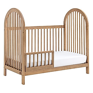 Soho Baby Everlee Island Crib to Toddler Bed Guard Rail Conversion Kit, Honey Wood