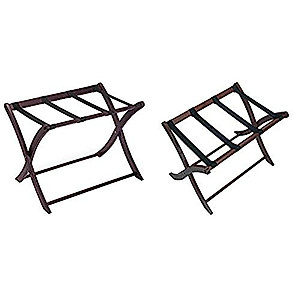 Winsome Wood Scarlett luggage rack, Espresso & Wood Scarlett Storage/Organization, Antique, Walnut
