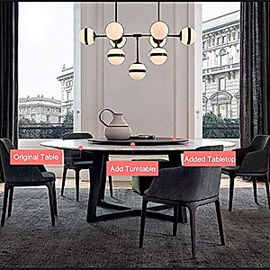 Heavy Duty Aluminium Alloy Rotating Bearing Turntable Round Dining Table Smooth Swivel Plate ( Size:4Inch )