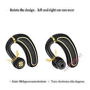 Bluetooth Headset,Wireless Bluetooth 4.1 Business Headphone Earphone 300mAh Super Long Standby Earpiece with Mic,Sweatproof,Noise Reduction,Mute Switch for Cell Phone, Skype, Truck Driver,Office,Sport